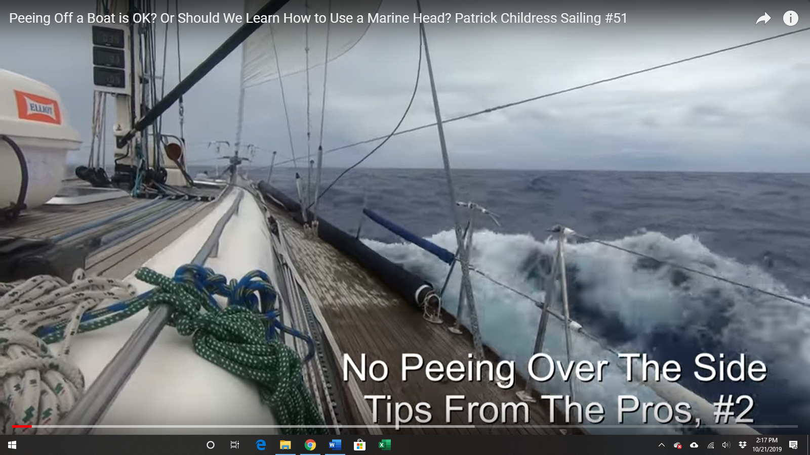 Sound Advice On Staying On the Boat: Don’t Pee Over the Side at Sea ...