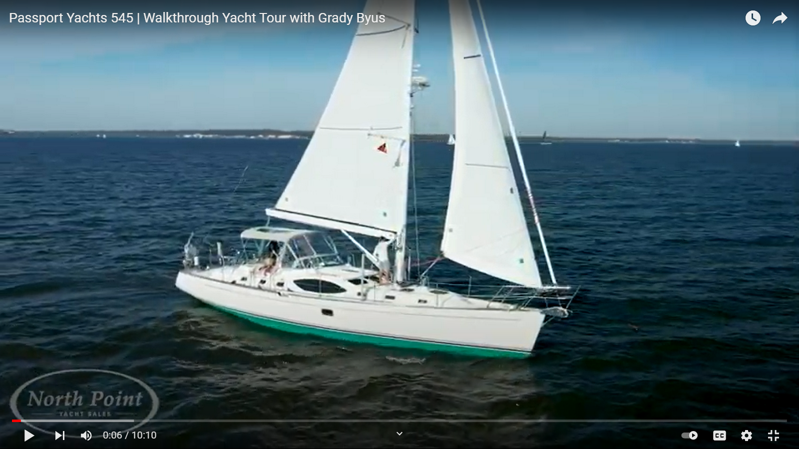 Passport 545 is a Pure Blue Water Cruiser - Blue Water Sailing