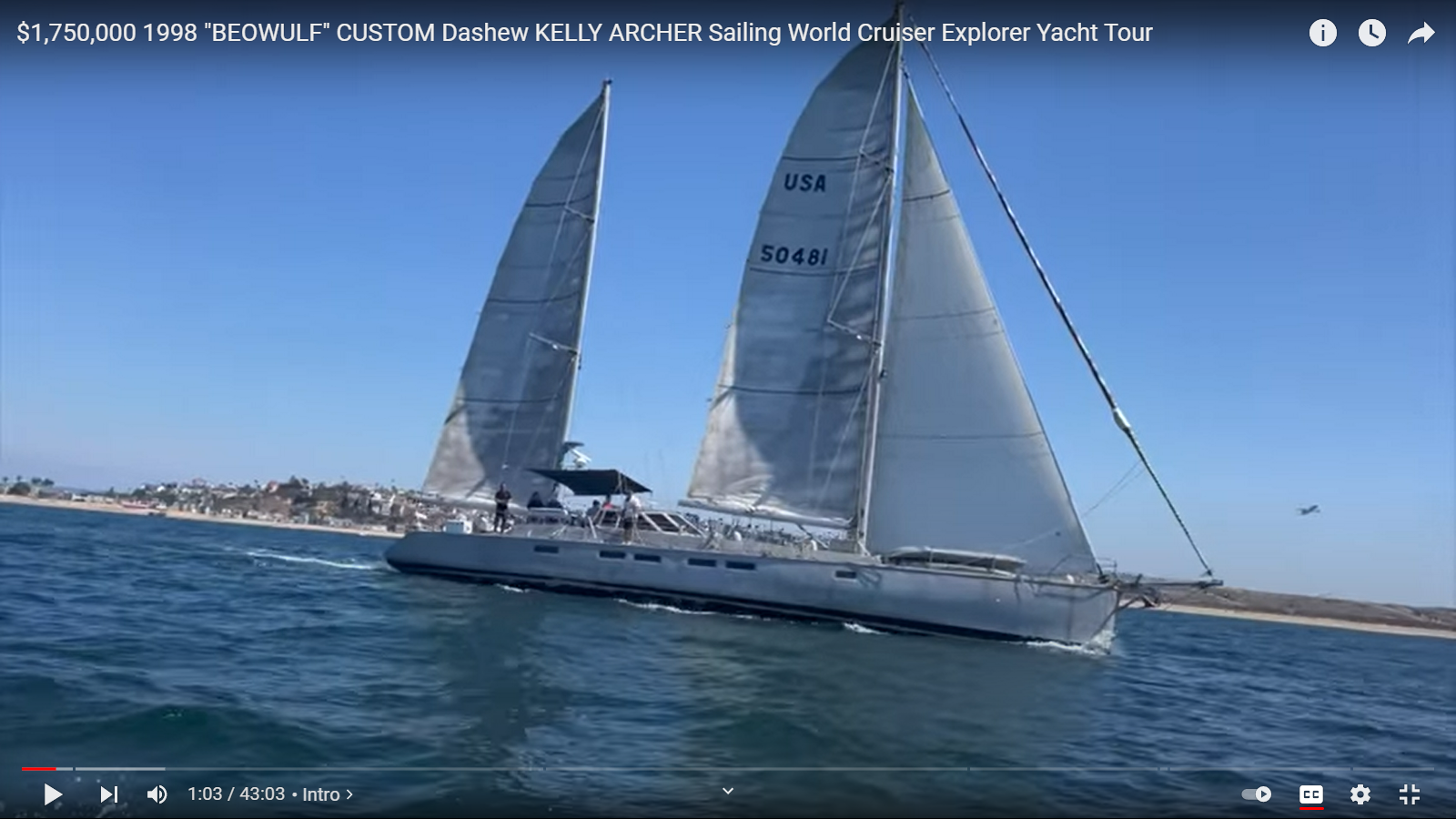 Get Aboard Steve & Linda Dashew's 78-Foot Aluminum Ketch Beowulf - Blue ...