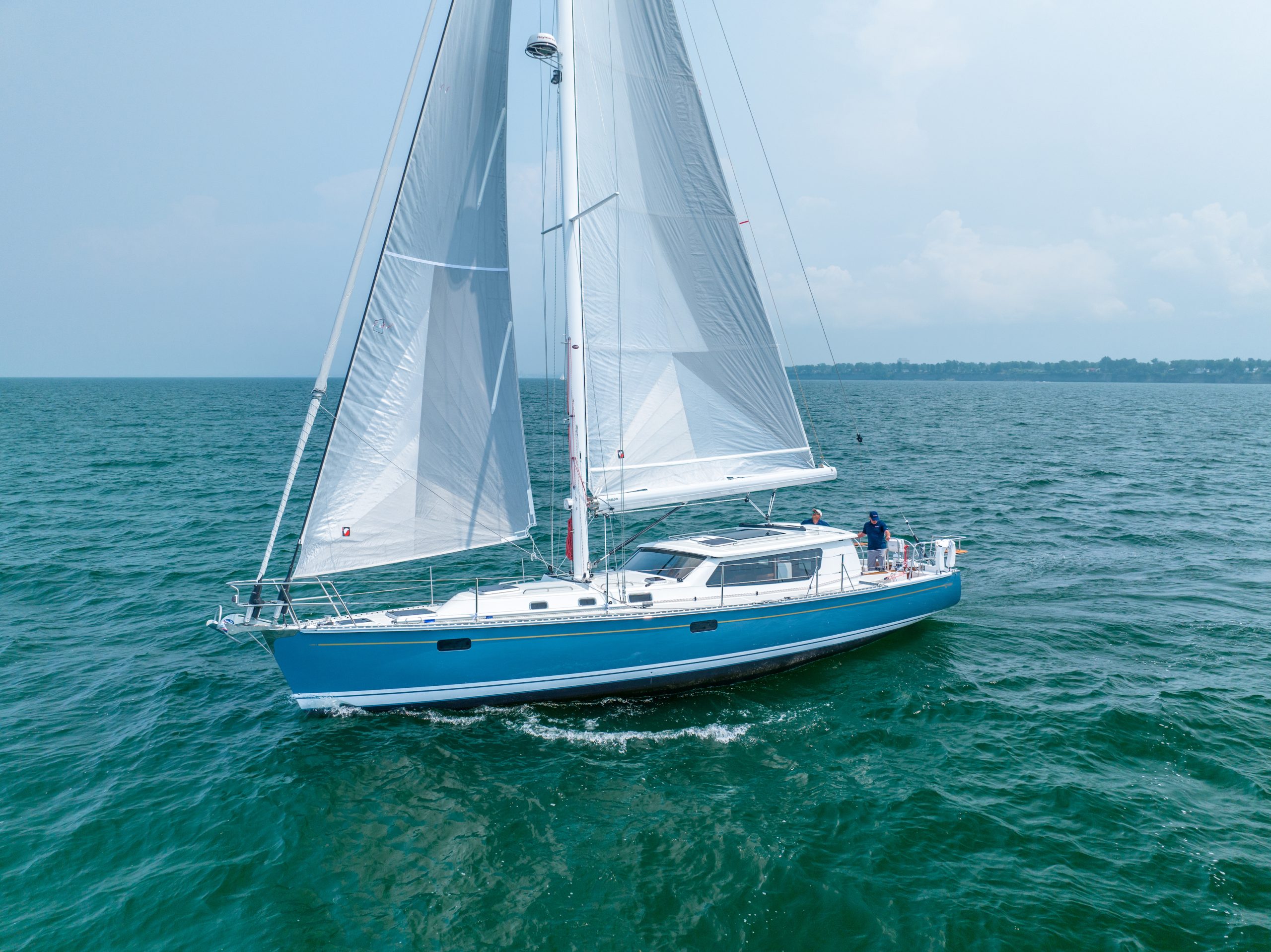 A Quick Peek at the Tartan 445 Motorsailer - Blue Water Sailing