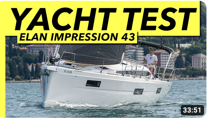 Yachting World Tests the New Elan 43 Performance Cruiser - Blue Water ...