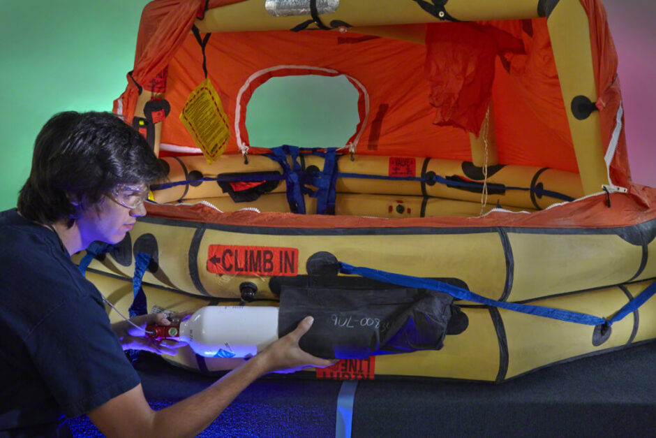 Repacking the Life Raft | Cruising Compass